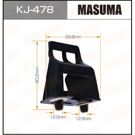 MASUMA KJ-478, Клипса пластиковая Masuma. Бренд автозапчастей №1 в России