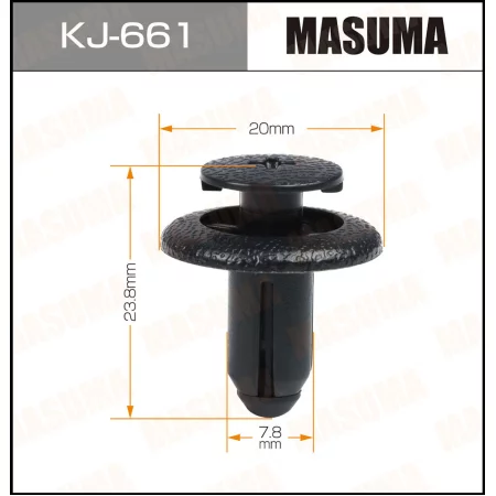 MASUMA KJ-661, Клипса пластиковая Masuma. Бренд автозапчастей №1 в России
