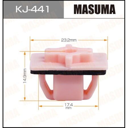 MASUMA KJ-441, Клипса пластиковая Masuma. Бренд автозапчастей №1 в России