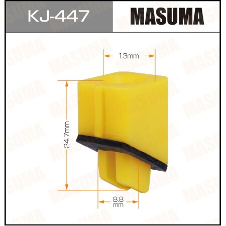 MASUMA KJ-447, Клипса пластиковая Masuma. Бренд автозапчастей №1 в России