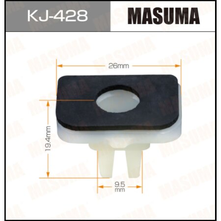 MASUMA KJ-428, Клипса пластиковая Masuma. Бренд автозапчастей №1 в России