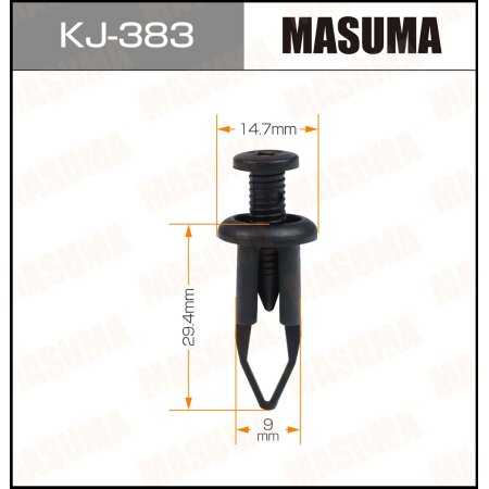 MASUMA KJ-383, Клипса пластиковая Masuma. Бренд автозапчастей №1 в России