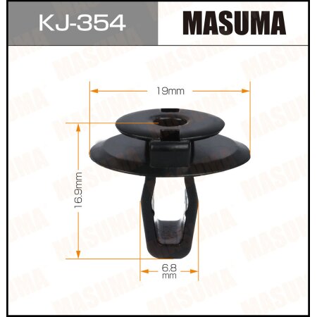 MASUMA KJ-354, Клипса пластиковая Masuma. Бренд автозапчастей №1 в России