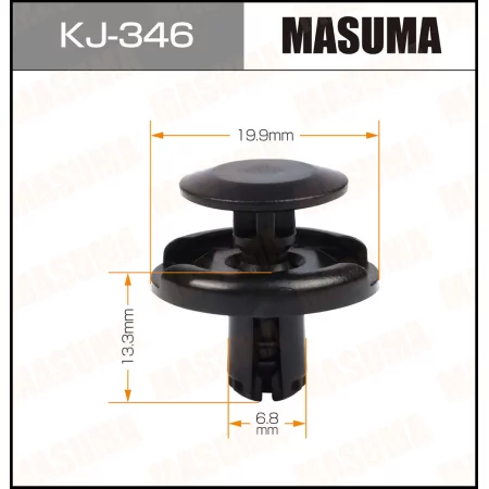 MASUMA KJ-346, Клипса пластиковая Masuma. Бренд автозапчастей №1 в России