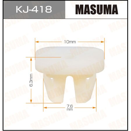 MASUMA KJ-418, Клипса пластиковая Masuma. Бренд автозапчастей №1 в России