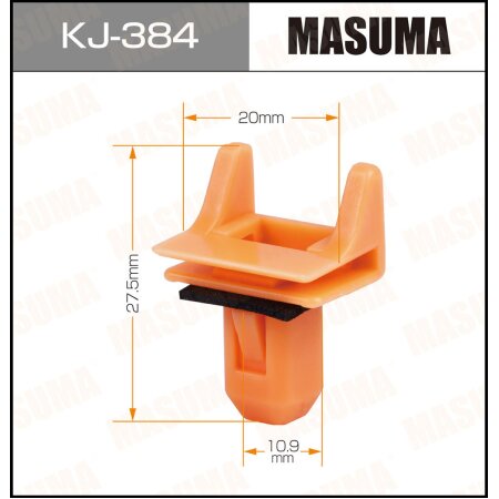 MASUMA KJ-384, Клипса пластиковая Masuma. Бренд автозапчастей №1 в России