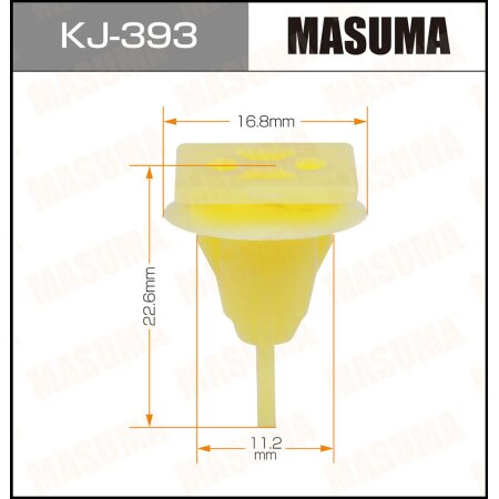 MASUMA KJ-393, Клипса пластиковая Masuma. Бренд автозапчастей №1 в России