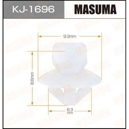 MASUMA KJ-1696, Клипса пластиковая Masuma. Бренд автозапчастей №1 в России