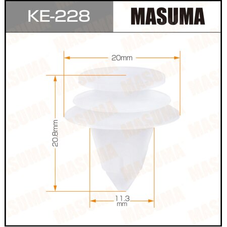 MASUMA KE-228, Клипса пластиковая Masuma. Бренд автозапчастей №1 в России