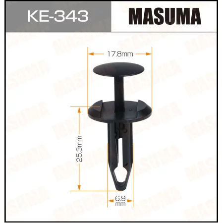 MASUMA KE-343, Клипса пластиковая Masuma. Бренд автозапчастей №1 в России