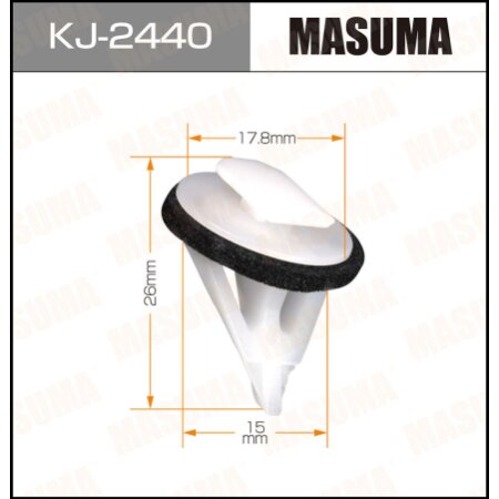 MASUMA KJ-2440, Клипса пластиковая Masuma. Бренд автозапчастей №1 в России