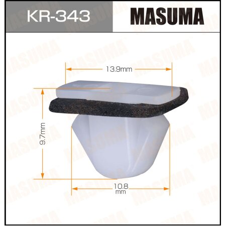 MASUMA KR-343, Клипса пластиковая Masuma. Бренд автозапчастей №1 в России