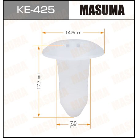 MASUMA KE-425, Клипса пластиковая Masuma. Бренд автозапчастей №1 в России