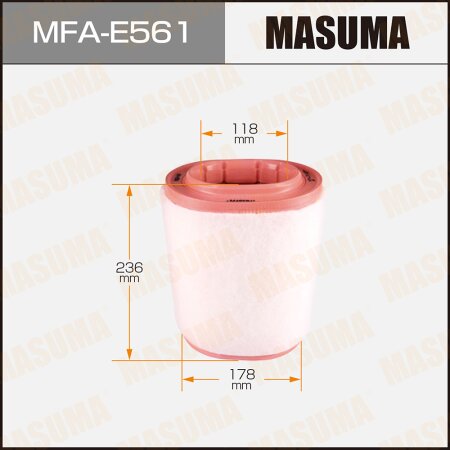 MASUMA MFA-E561, Фильтр воздушный Masuma. Бренд автозапчастей №1 в России