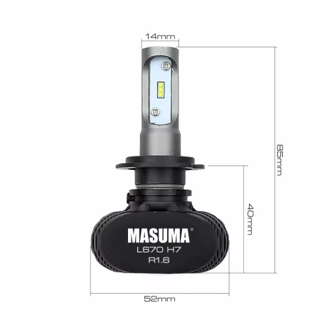 MASUMA L670, Лампы светодиодные LED H7 18W 6000K 4000Lm PX26d (серия S1 ...