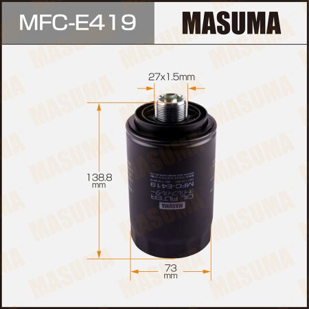 MASUMA MFC-E419, Фильтр масляный Masuma. Бренд автозапчастей №1 в России