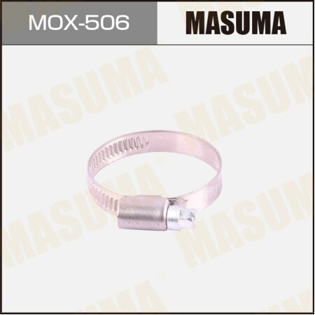 MASUMA MOX-506, Хомут червячный MASUMA, 30-45mm / H-9mm (нержавеющая сталь). Бренд автозапчастей ...