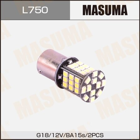 MASUMA L750, Лампы R5W (BA15s, G18) 12V 5W (LED) одноконтактные. Бренд ...