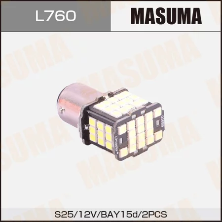 MASUMA L760, Лампа светодиодная P21/5W (BAY15d, S25) 12V 21/5W BAY15d ...