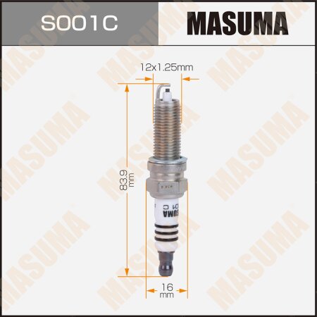 MASUMA S001C, Свеча зажигания никелевая LZKR6B-10E(1578) Masuma. Бренд ...