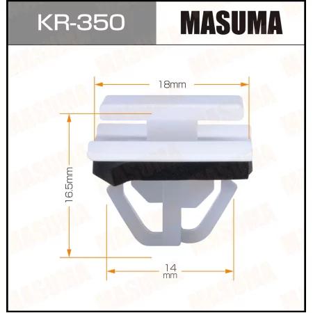 MASUMA KR-350, Клипса пластиковая Masuma. Бренд автозапчастей №1 в России