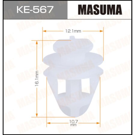 MASUMA KE-567, Клипса пластиковая Masuma. Бренд автозапчастей №1 в России