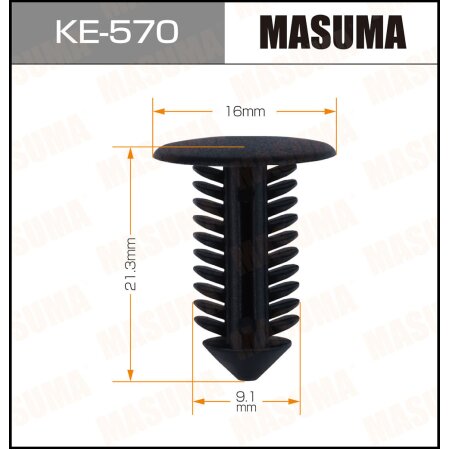 MASUMA KE-570, Клипса пластиковая Masuma. Бренд автозапчастей №1 в России
