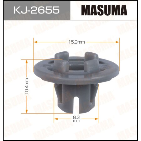 MASUMA KJ-2655, Клипса пластиковая Masuma. Бренд автозапчастей №1 в России