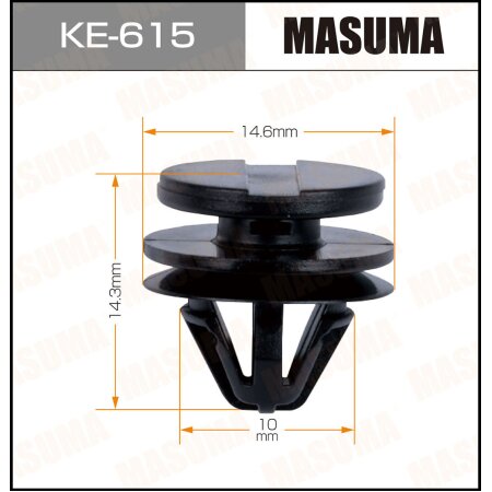 MASUMA KE-615, Клипса пластиковая Masuma. Бренд автозапчастей №1 в России