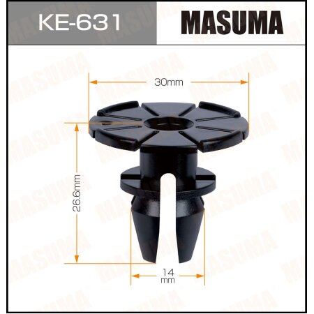 MASUMA KE-631, Клипса пластиковая Masuma. Бренд автозапчастей №1 в России