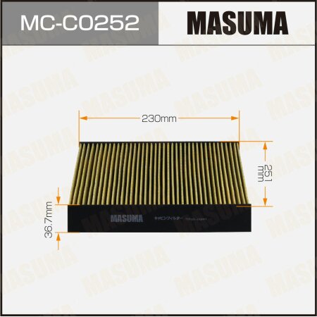 MASUMA MC-C0252, Фильтр салонный Masuma. Бренд автозапчастей №1 в России