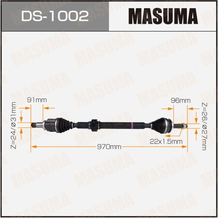 MASUMA DS-1002, Привод в сборе MASUMA. Бренд автозапчастей №1 в России