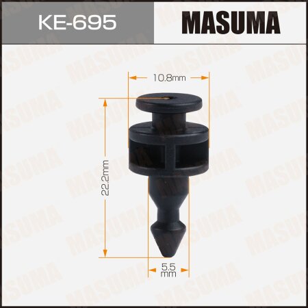 MASUMA KE-695, Клипса пластиковая Masuma. Бренд автозапчастей №1 в России