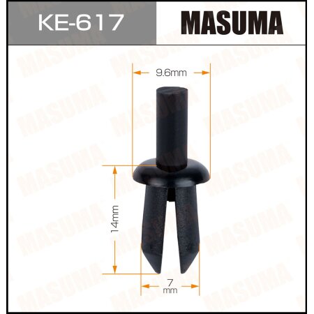 MASUMA KE-617, Клипса пластиковая Masuma — бренд автозапчастей №1 в России