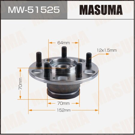 MASUMA MW-51525, Ступичный узел Masuma. Бренд автозапчастей №1 в России