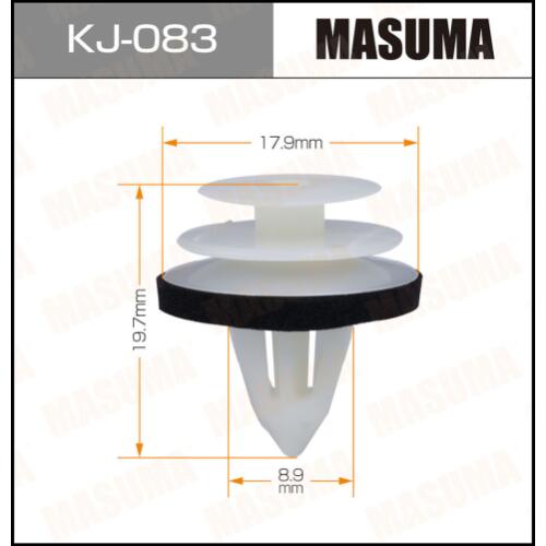 Клипса пластиковая Masuma, KJ-083. | Masuma - запчасти для иномарок ...