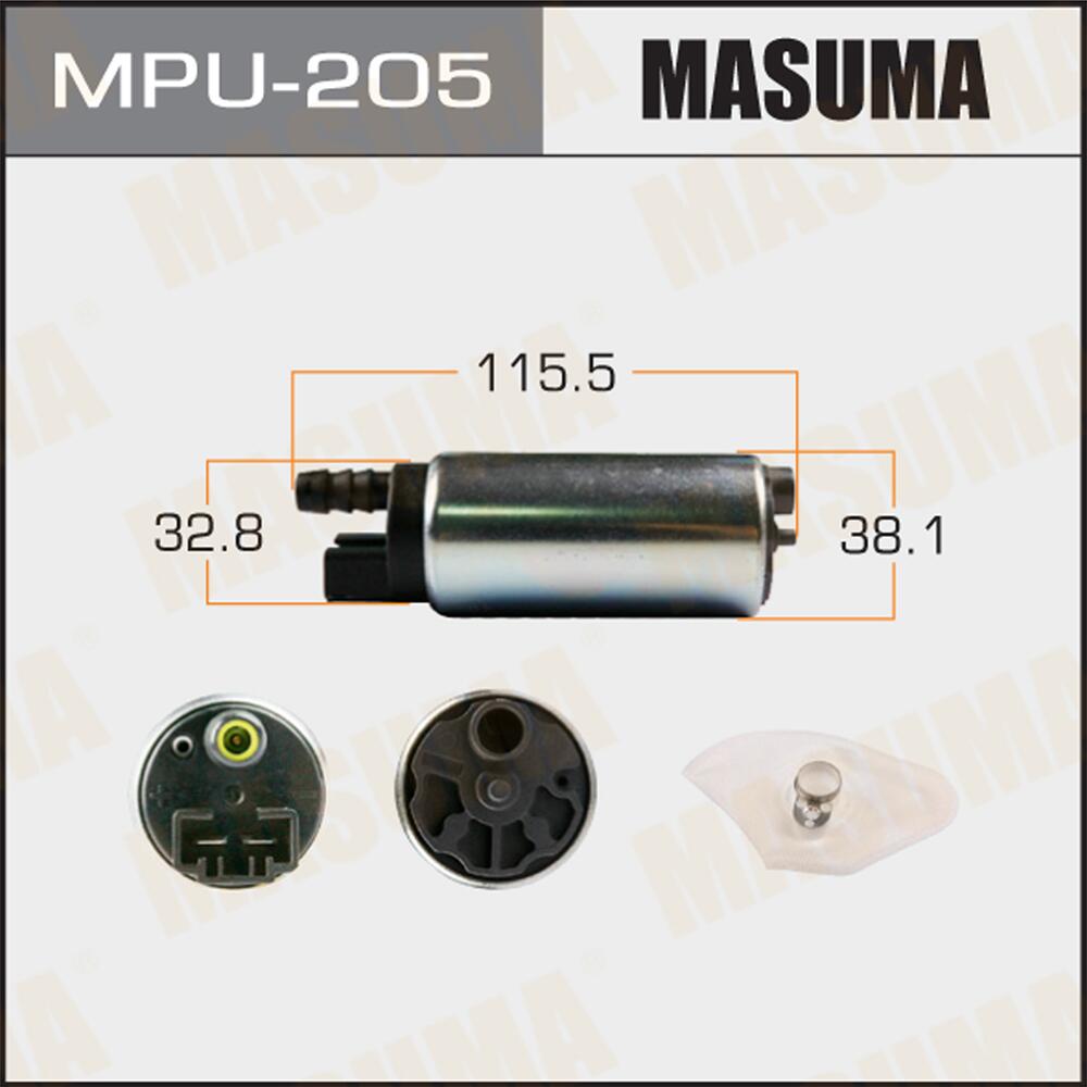 Насос топливный Masuma 100L/h, 3kg/cm2, сетка MPU-031, MPU-205 ...